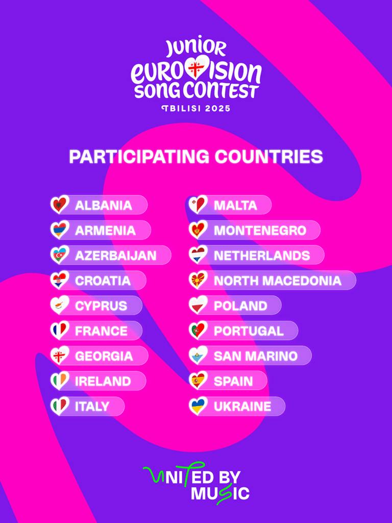 18 countries confirmed and visual identity revealed for JESC 2025 ...